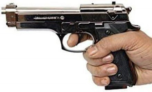 Nexshop ™ Color Silver Back Reloaded Heavy Metal Gun Heavy Jet Flame ...