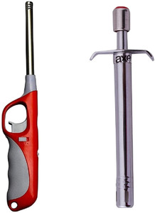 ZVR For Kitchen Refillable Gas Stove Lighter With Lock Spark Flame ...