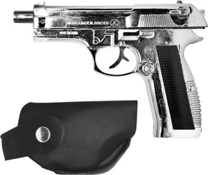 Kingdom ™608 Complete Silver Gun Lighter with Barrel Pull Back Gun ...