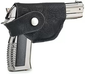 VIOVI Silver 608 Full Metal Body Refillable Gun Lighter With Pull Back ...