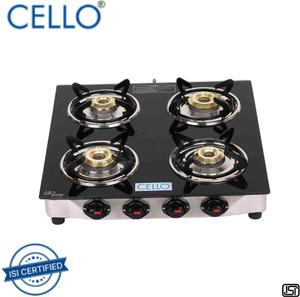 cello Platinum 4 Burner Stainless Steel Manual Gas Stove Price in India ...