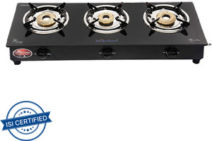 Suryaflame SF LPG STOVE 3B LIFE STYLE MS NA Glass Manual Gas Stove ...