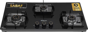 Sunflame 3 Burner Auto-Ignition Hobtop with Sabaf Valve,Forged Burners ...