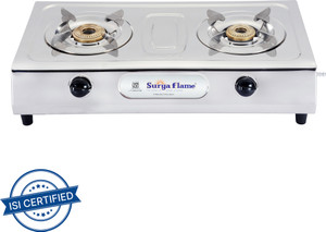 Suryaflame LPG Gas stove 2 Burner Auto Ignition Chulha Ultimate 2 Year ...