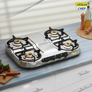Urban Chef ISI certified up and Down Stainless Steel Manual Gas Stove ...