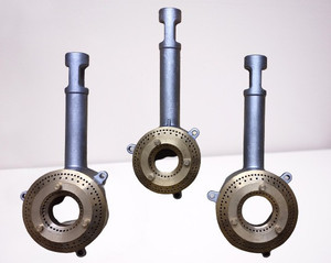 POOJAY LPG Stove Glass Top Buner Set for 2 Medium & 1 Small Burners ...