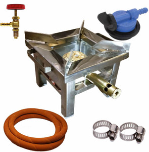 flamo Steel Manual Gas Stove 8x8x6-1(1) FSSB Stainless Steel Manual Gas ...