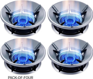 Piru {color-Silver} Gas Burner Saver Jali Ring Fire,Windproof Gas ...