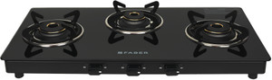 FABER COOKTOP MIST 3BB AURA Glass Manual Gas Stove Price in India - Buy ...