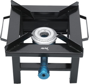 Avni M.S Square Single Burner Commercial Gas Stove Bhatti (Chula)(Small ...