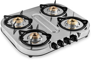 Sunflame OPTRA 4 Burner Stainless Steel Manual Gas Stove Price in India ...