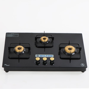MILTON Champion Pro Auto Ignition Gas Stove, Brass Burner Hobtop Gas ...
