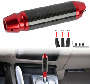 AutoRight Universal Carbon Fiber Aluminium Red Automatic Stick Gear ...