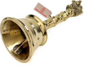Spherulemuster Brass Ghanti Nandi Face Puja Ghanti Bell for Home Pooja ...