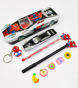 Flipkart.com | CARLY Stationery Gift Set Combo Spiderman Cartoon Car ...