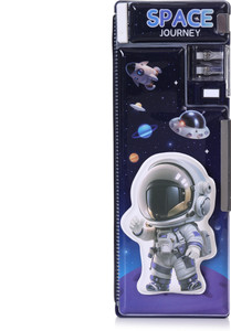 Flipkart.com | DADO Best Quality Space Art Plastic Pencil Box, Magnetic ...