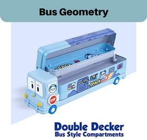 Flipkart.com | Extraposh Bus geometry box cartoon Bus Box Art Plastic ...