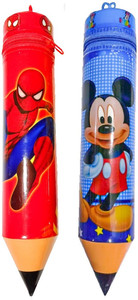 Flipkart.com | rza Pencil shap Pouch For boys (Spider Man & mickey ...