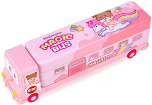 Flipkart.com | mum care BUS Shape Pencil Box for School Kids and Return ...