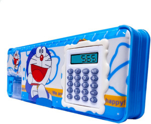 Flipkart.com | rza 2023 Magnetic Pencil Box with Calculator Doraemon ...