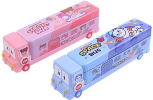 Flipkart.com | Mypleasureshopee School Bus Geometry Box with Sharpener ...