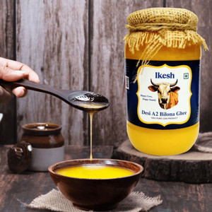 ikesh Pure A2 Cow Ghee | Traditional Bilona Method | Natural & Healthy ...