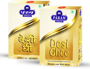 PARAM Desi Ghee with Rich Aroma, Made from 100% Fresh Milk Ghee ...