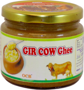 OCB GIR COW Ghee Natural Desi Cow A2 Bengali Ghee 250 g Glass Bottle ...