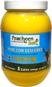 Pracheen Fresh Pure Cow Desi Ghee ( Kankrej Cow's Milk Fat) (905g) Ghee ...