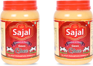 Jasram Sajal Premium Gawa Ghee 500ml High Temp (Pack of 2) Ghee 500 ml ...