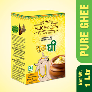BLK FOODS Pure Ghee 1 L | Rich in Texture (Danedar) | No Artificial ...