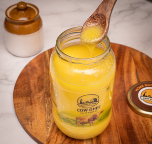 swad sadan Pure Danedar Grass-Fed Cow Ghee Ghee Glass Bottle Price in ...