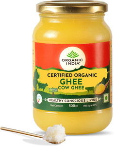 ORGANIC INDIA Certified Organic Cow Ghee for Healthy & Conscious Living ...