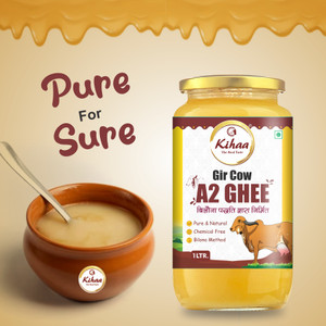 Kihaa Vedic Ghee Premium A2 Gir Cow Ghee Desi Cow Ghee Bilona Two Way ...
