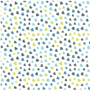 Paper Pep White Heart Stripes Print 19"X29" Gift Wrapping Paper Pack of ...