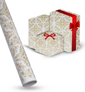 KOSY Golden Print Gift Wrapping Paper Sheet | 75*50cm Pack of 10 Pcs ...