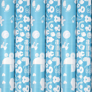 Satyam Kraft 5 Pcs Kids Birthday Theme Printed Gift Wrapping Paper with ...