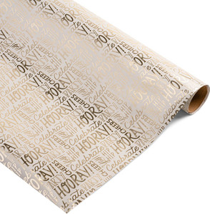 Crown Greetings Hip Hip Hooray! Gift Wrapping Roll Paper 30" x 3m Paper ...