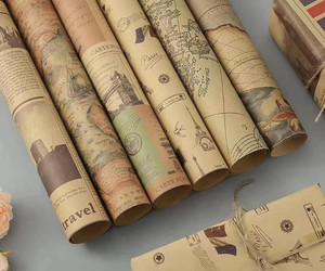 Climberty 10 Sheet Vintage Gift Wrapping Paper 5 Retro Styles Print ...