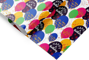 AccuPrints Gift Wrapping Paper sheet Baloon Print | 19.50 x 28.75" | 90 ...