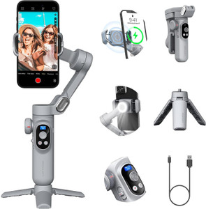 Hold up Smartphone Gimbal Stabilizer Handheld 3-Axis Phone Gimbal with ...