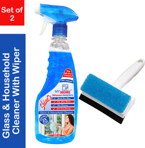 MY HOME Glass cleaner wiper with spray Multi pack Price in India - Buy ...