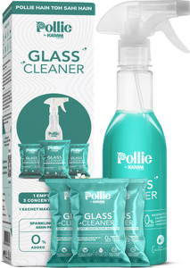 Pollie Glass Cleaner 1.5L | 1Empty Bottle+3 Sachets | For Home ...