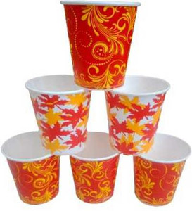 kanta (Pack of 100) KP_Floral Print_ Cup_0037 Glass Set Water/Juice ...