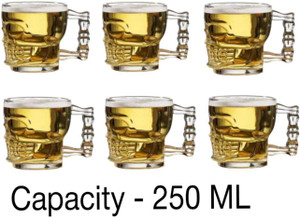 miRim (Pack of 6) Skull Shape Whiskey Glass Set Whisky Glass Price in ...