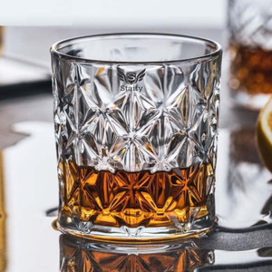 Staify (Pack of 2) Fancy Diamond Whisky Glass Premium Crystal Whiskey ...