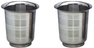 ILT (Pack of 2) Steel Glass, Tableware Drinkware Tumbler, Drinking ...