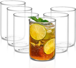 SAPOOT (Pack of 6) Radius Glass, Set of 6 Glass Set Water/Juice Glass ...