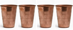 Alodie (Pack of 4) Copper Tamba Glass Traditiona Copper Glass for ...