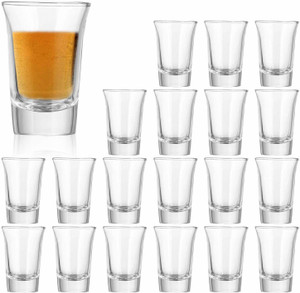 Essjay (Pack of 12) Premium Shot Glass Set with Heavy Base, Round ,12 ...